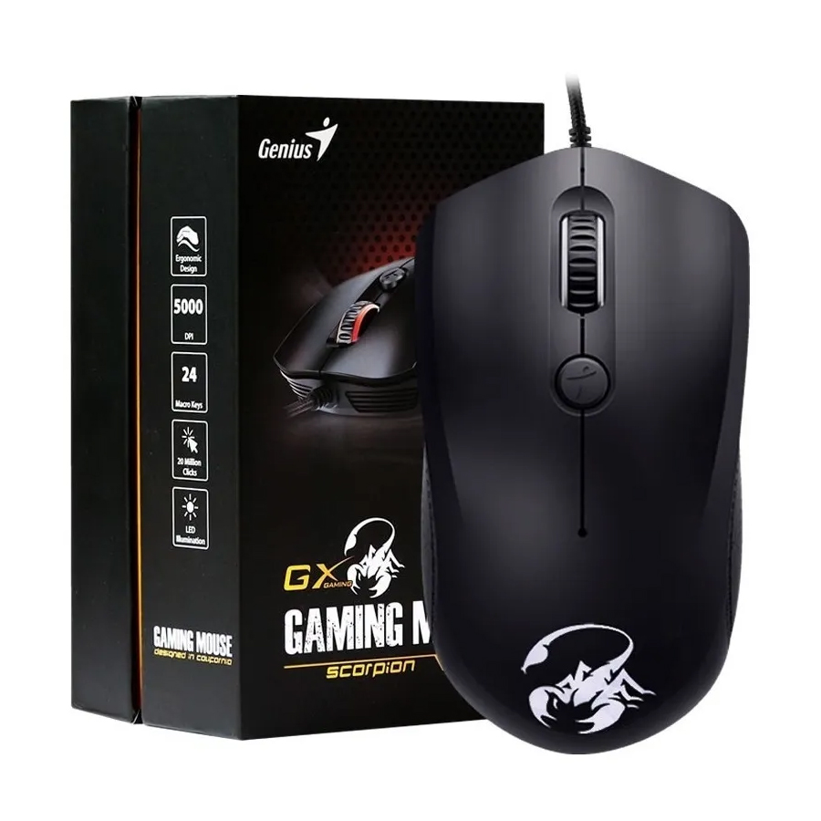 Ripley - MOUSE GAMER GENIUS SCORPION M6-400 RGB 4 BOTONES 4000 DPI