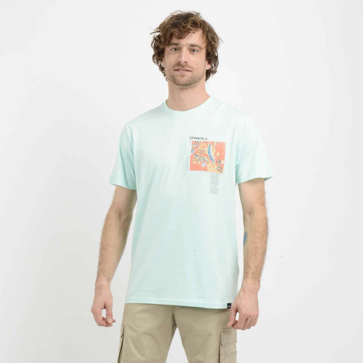 Ripley Polera Manga Corta Tropic Azul