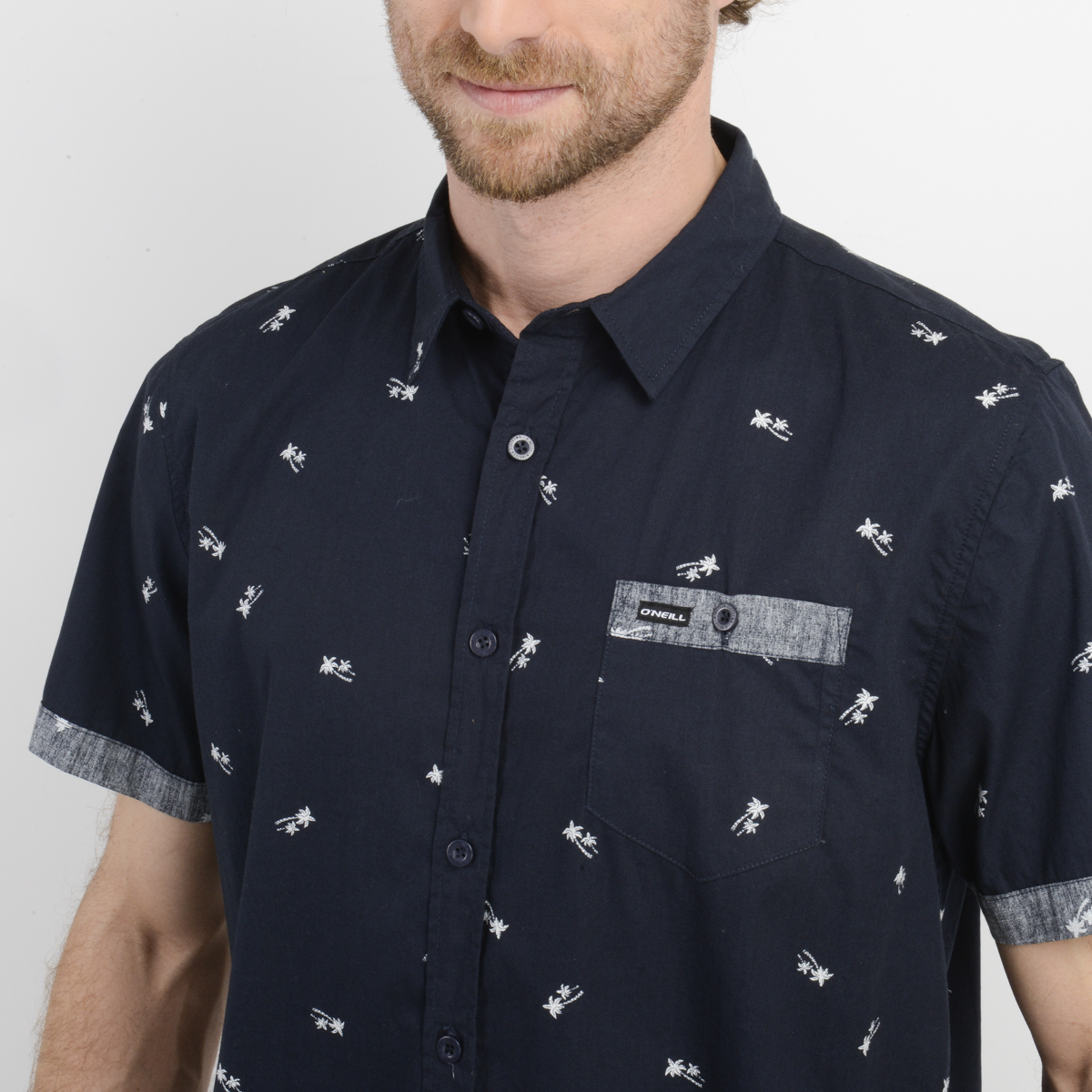 CAMISA MANGA CORTA BLUSTER AZUL OSCURO
