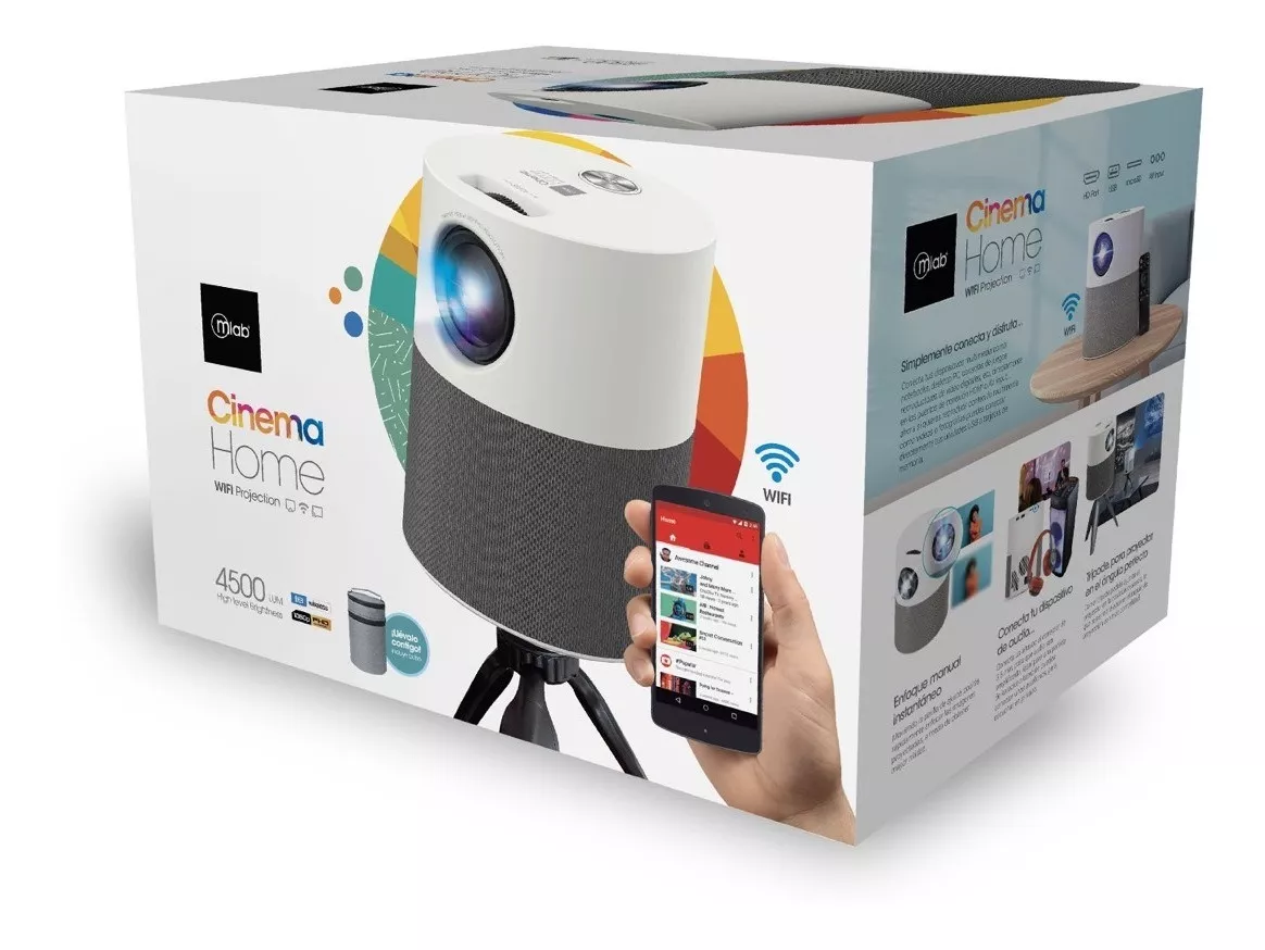 Ripley - PROYECTOR MLAB HOME CINEMA FHD 1080P WIFI 4500 LUM 9203