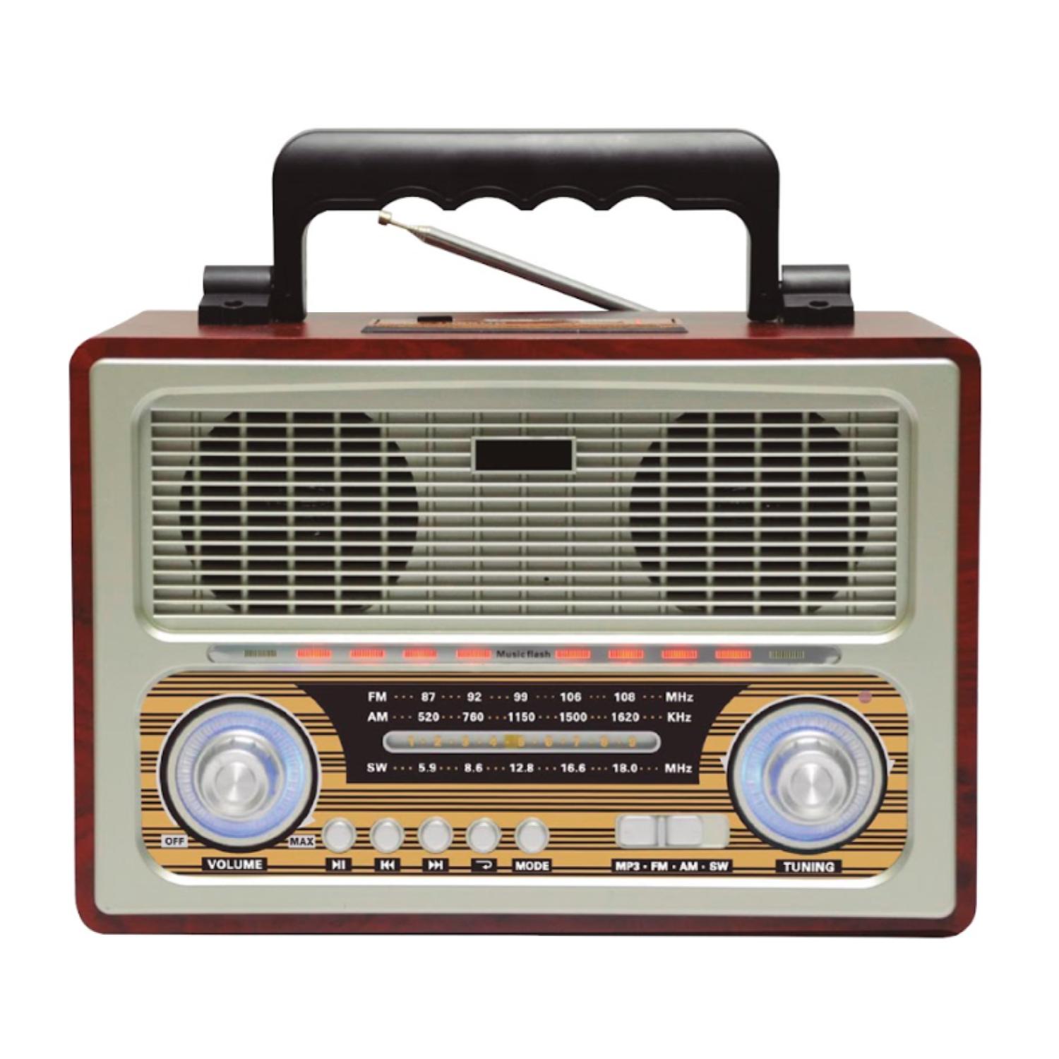 Ripley - RADIO RETRO BLUETOOTH USB AUX 10W RMS GOLD AUDIO PRO