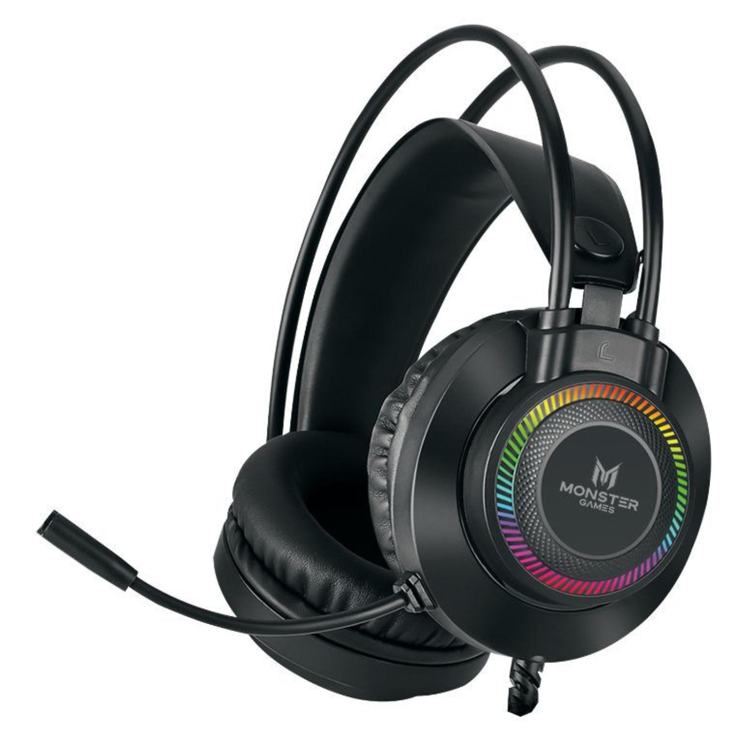 Ripley - AUDÍFONOS GAMER MONSTER HEADSET USB RGB PS4 PC THROB CONECTOR ...