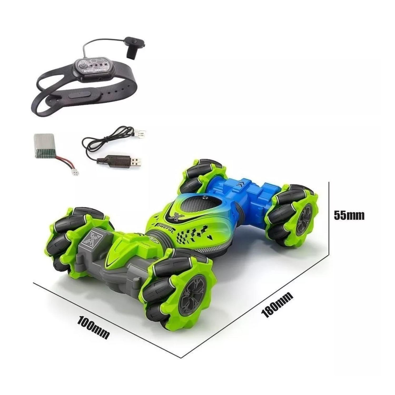JUGUETE AUTO LOCO PRO 4X4 A CONTROL REMOTO INFANTIL VERDE
