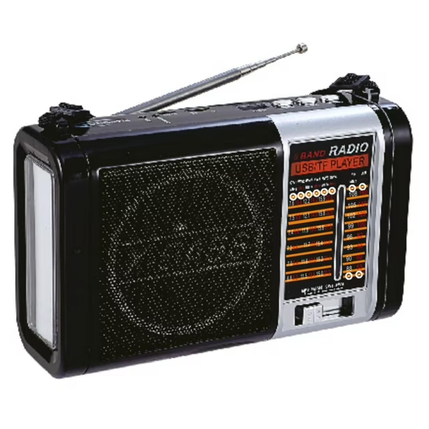 RADIO PORTATIL RECARGABLE SOLAR LED USB AM FM SW TECNOLAB