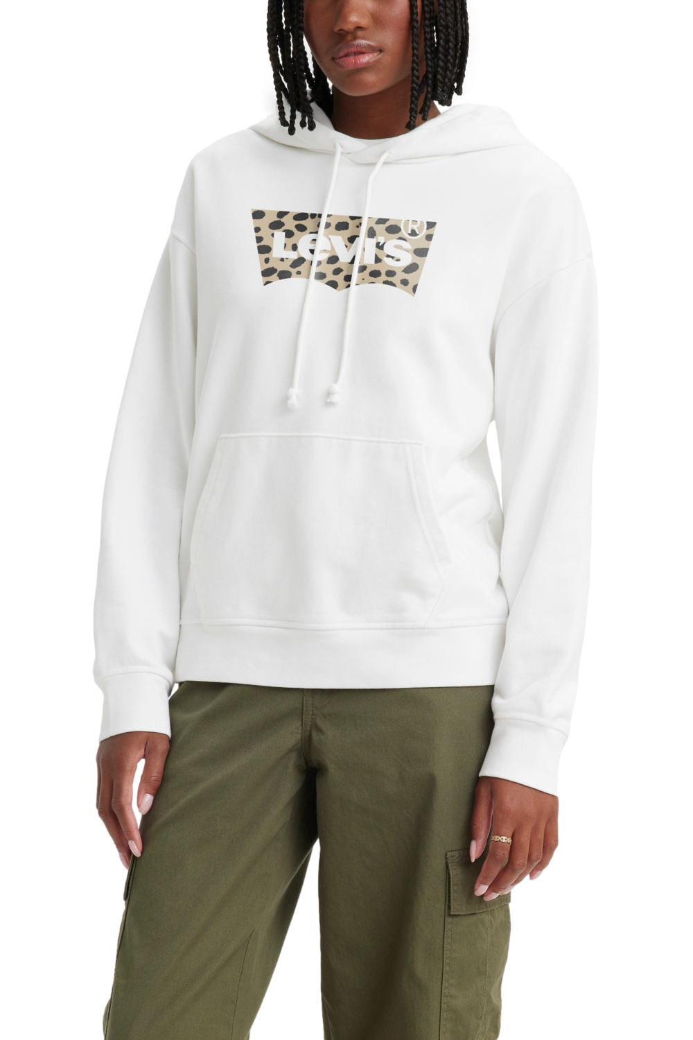 Ripley - POLERÓN MUJER REGULAR FIT CAPUCHA BLANCO LEVIS 18487-0272