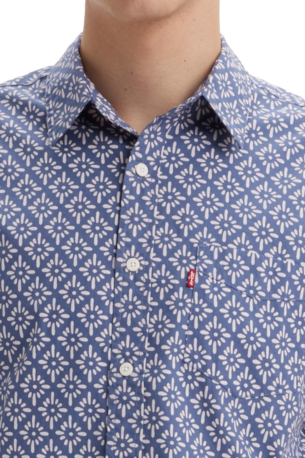 Ripley - CAMISA HOMBRE MANGA CORTA CELESTE LEVIS 86627-0212