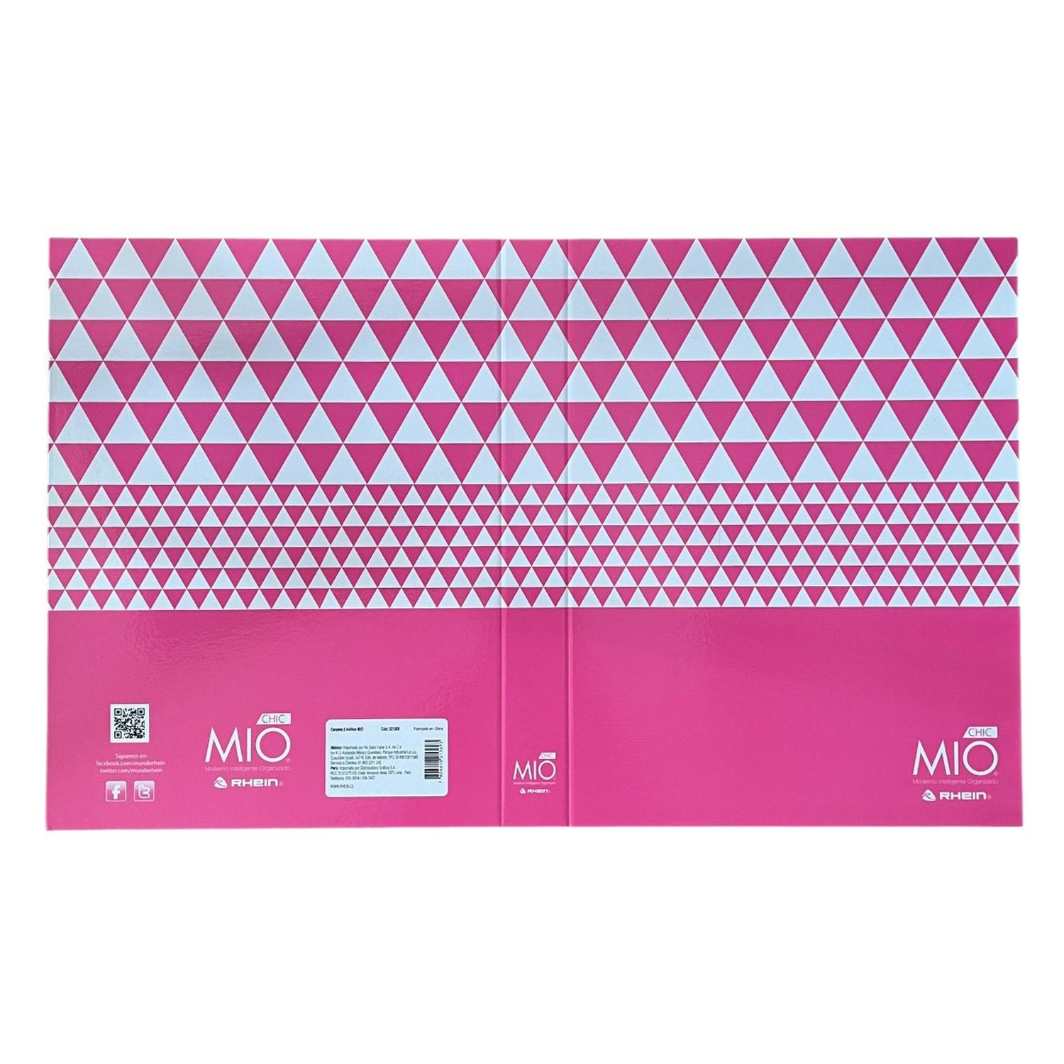 FLAT PARA CARPETA RHEIN OFICIO MIO ROSADA PACK 50 UNIDS