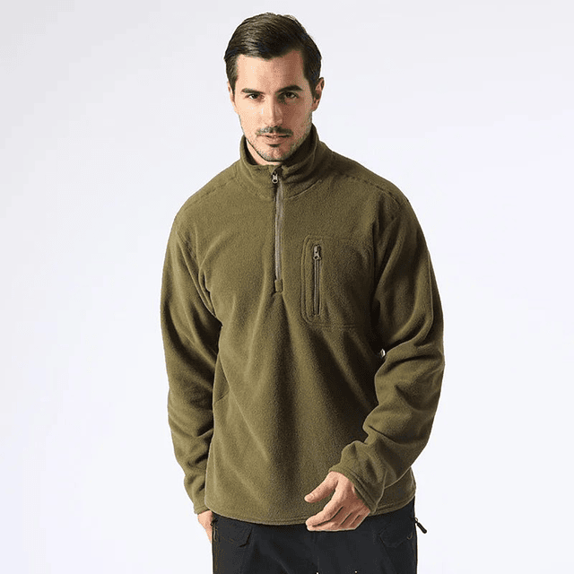 Ripley - ABRIGO DE INVIERNO POLERON POLAR HOMBRE VERDE