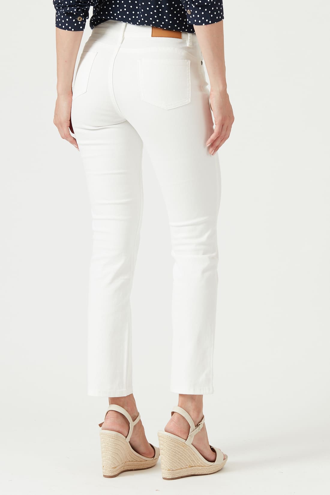 Ripley - PANTALON ALGODÓN SKINNY MUJER PRIVILEGE BLANCO