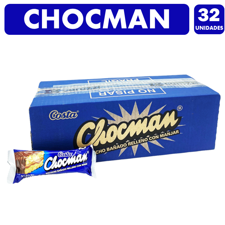 Ripley - CHOCMAN DE COSTA - CLÁSICO DE INFANCIA(CAJA CON 32 UNIDADES)