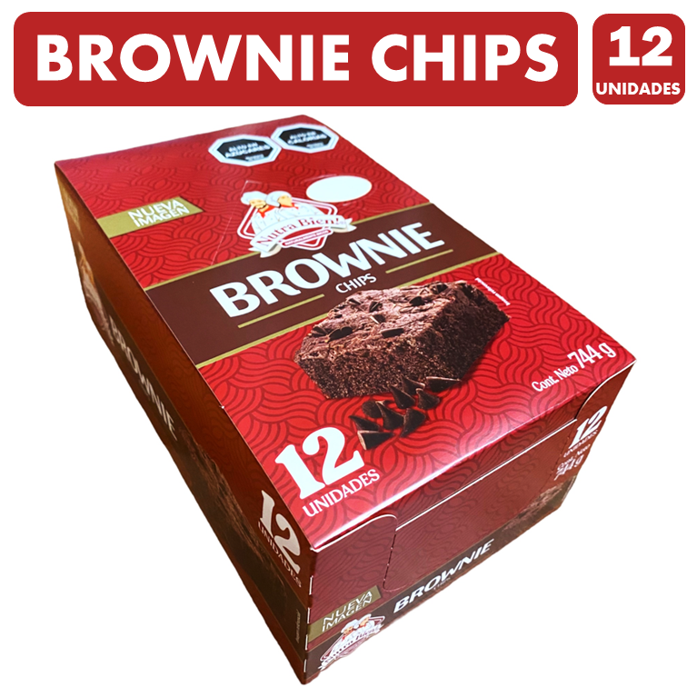 Ripley - BROWNIE CHIPS DE NUTRABIEN (CAJA CON 12 UNIDADES)