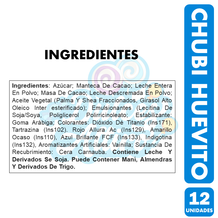 Ripley - HUEVO GRANDE DE CHUBI - CON CHUBIS DENTRO (CAJA CON 12 UN)