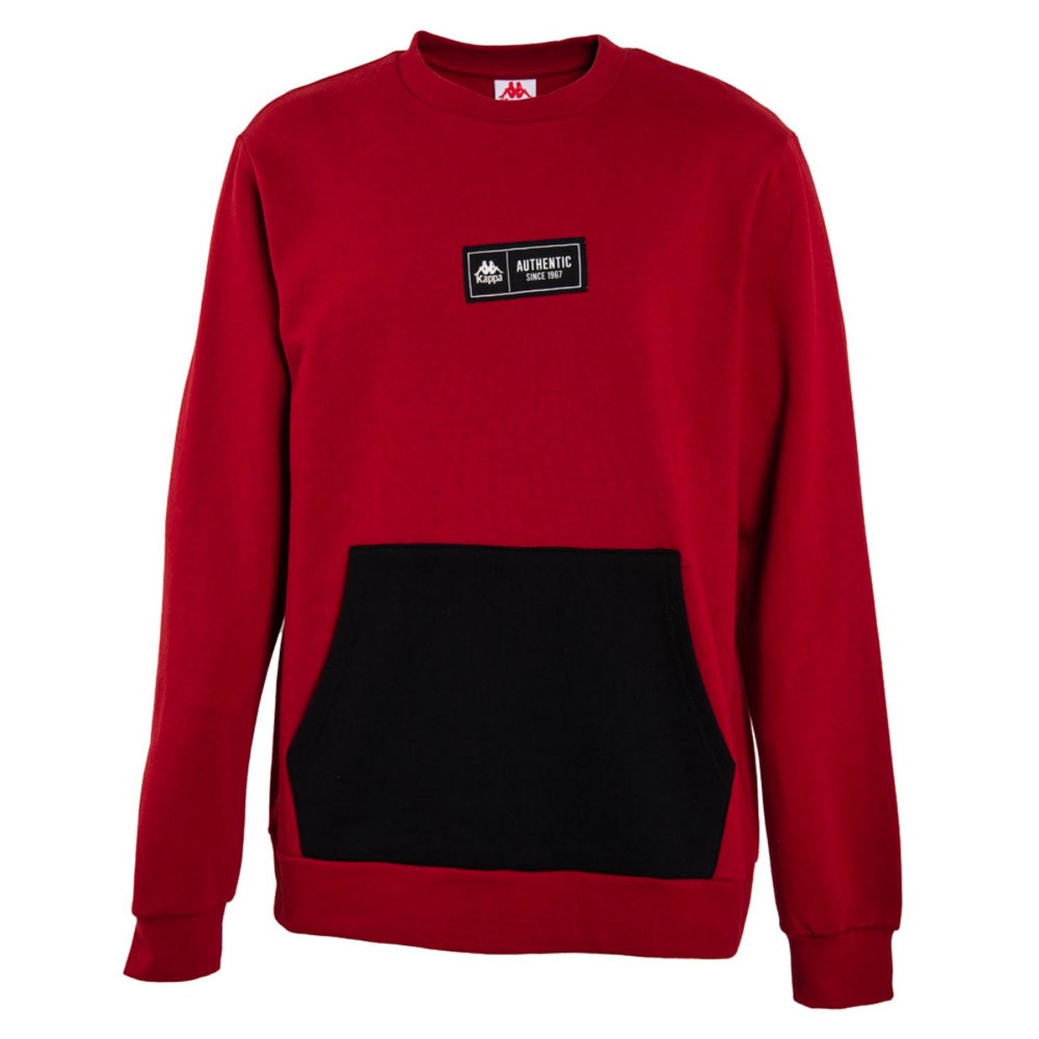 POLERON HOMBRE KAPPA CREW ROJO