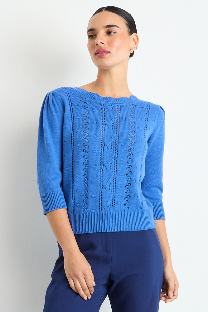 SWEATER AZUL MUJER IO