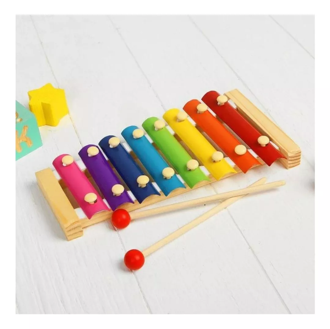 Ripley - XILÓFONO OKEIPO DIDÁCTICO 8 NOTAS MUSICAL MADERA NIÑOS