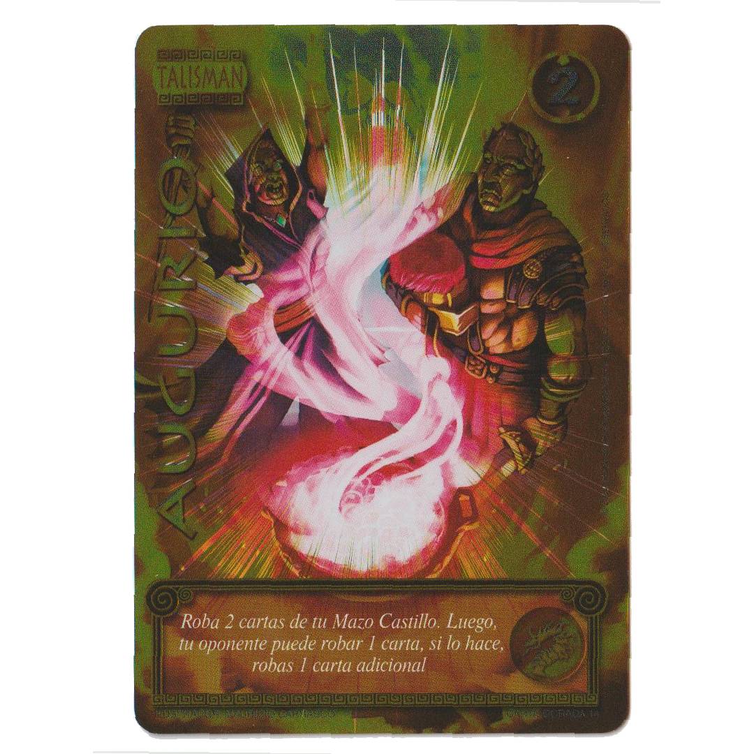 JUEGO CARTAS COLECCIONABLE MITOS Y LEYENDAS PROMO AUGURIO DORADA