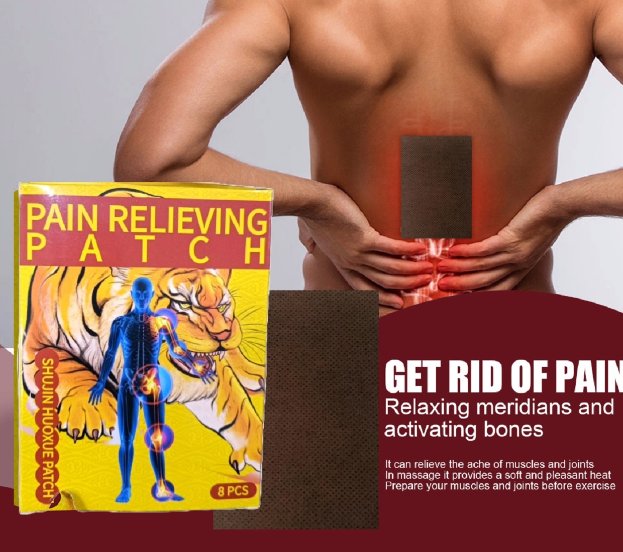 SET 9 CAJAS PARCHES DOLOR MUSCULAR RELAJANTE ALIVIO LAU