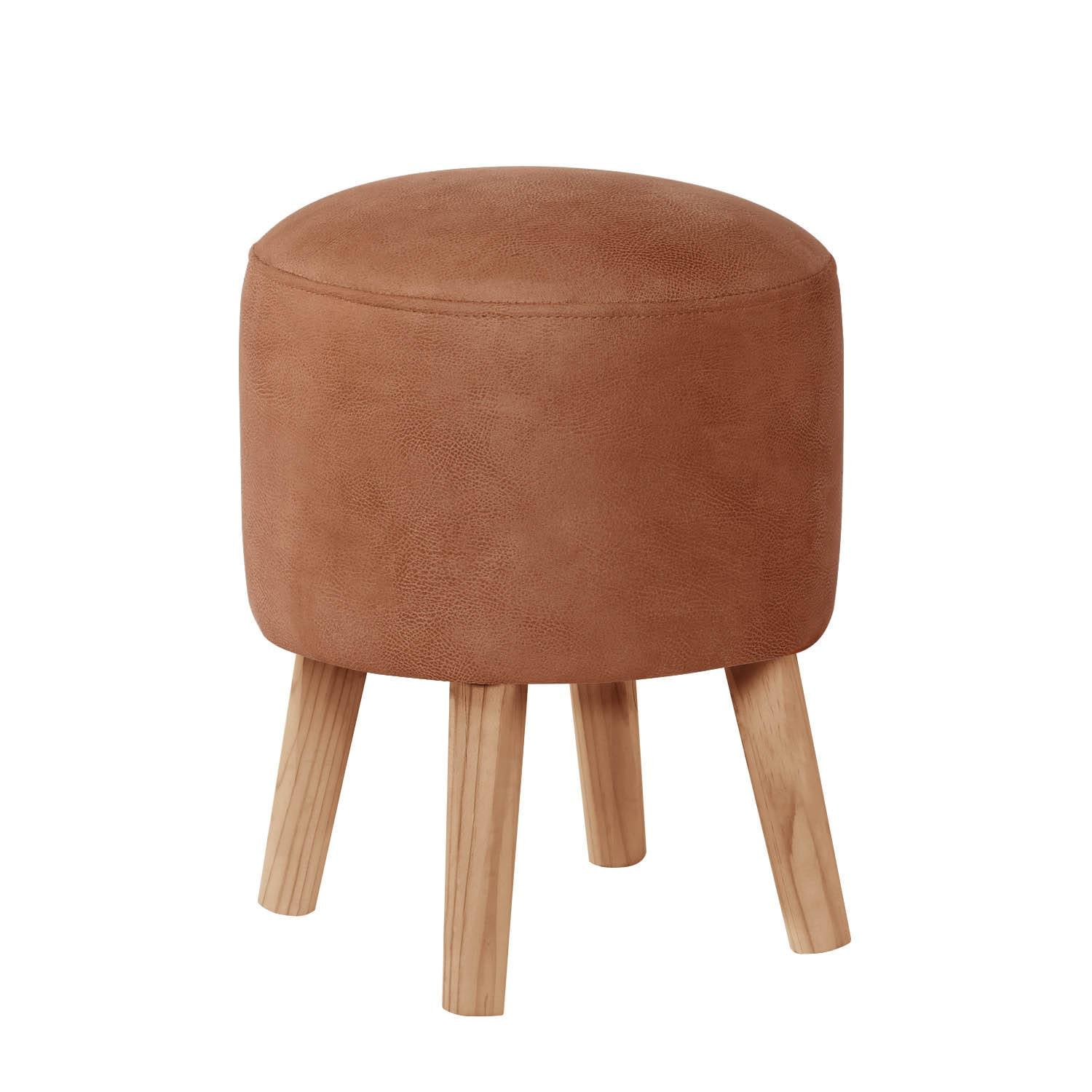 Ripley - POUF LATAM HOME NANTES CUERO KENTUCKY TABACO