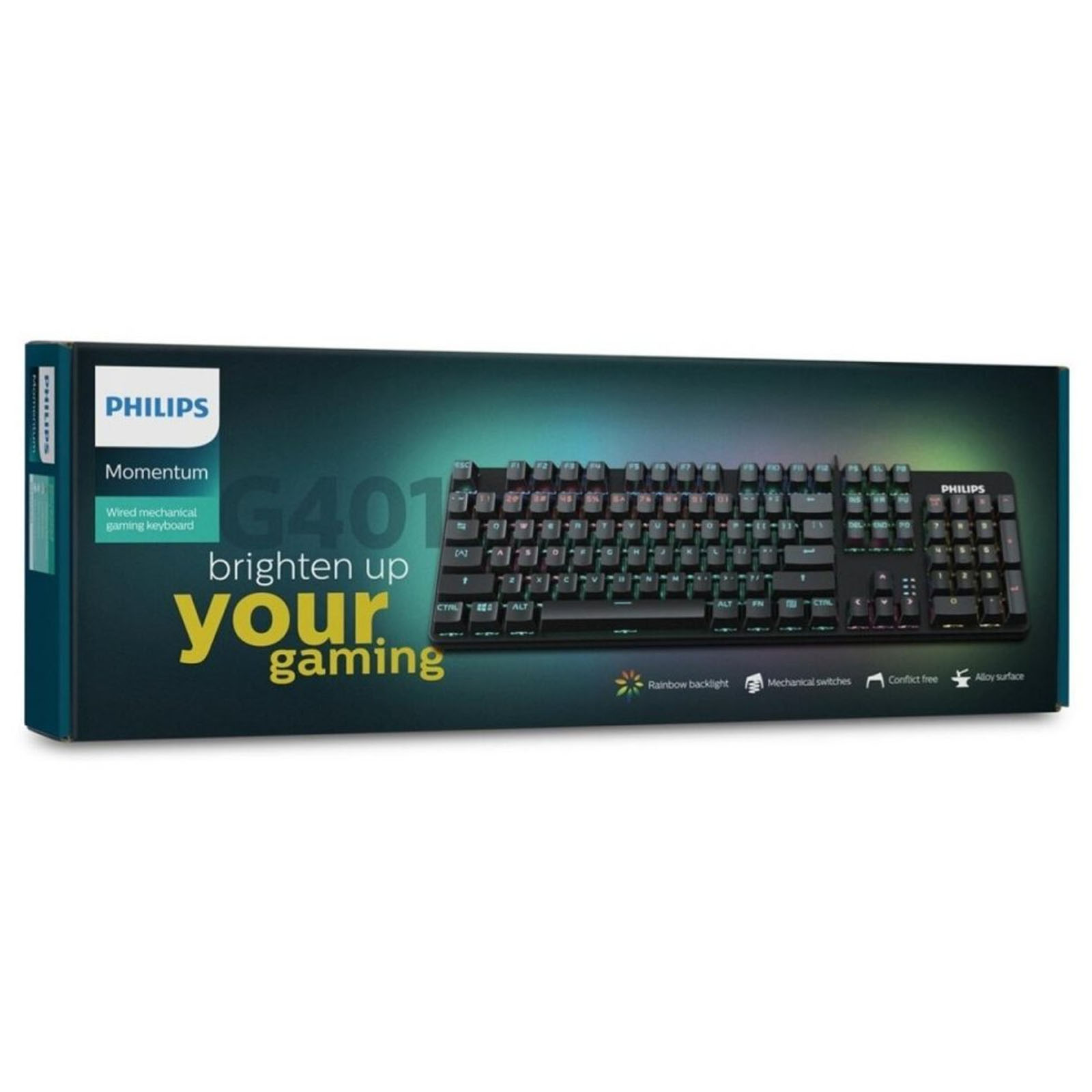 TECLADO GAMER PHILIPS MECANICO RETROILUMINADO G401