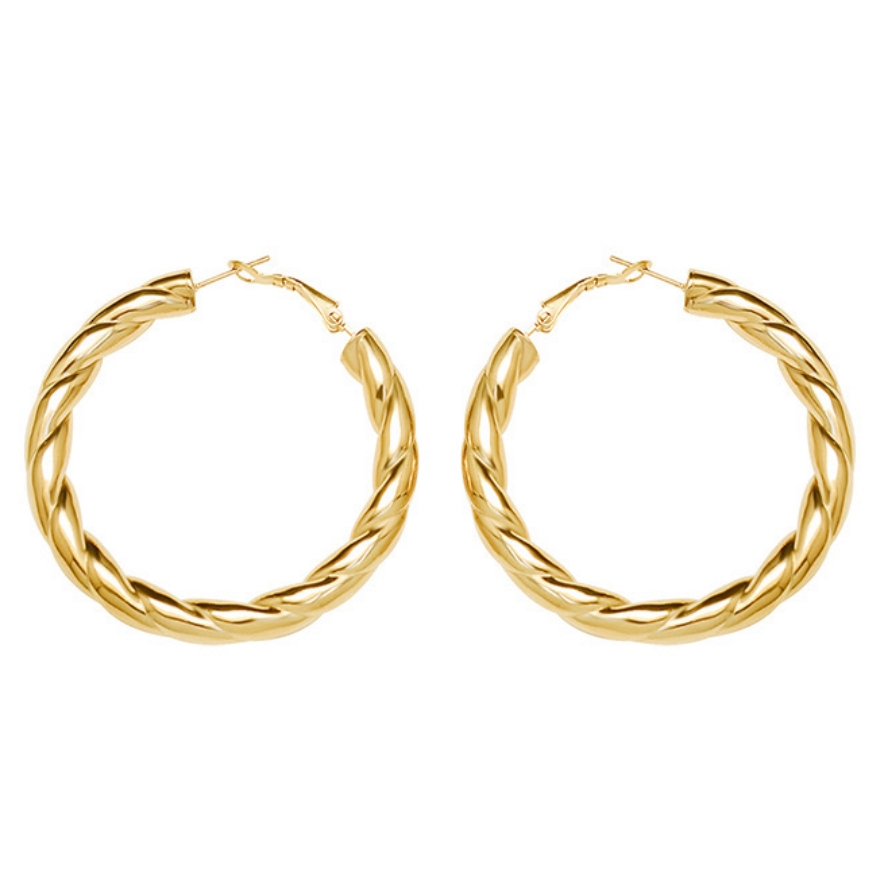 Ripley - AROS BAÑO ORO 18K ENROSCADOS L