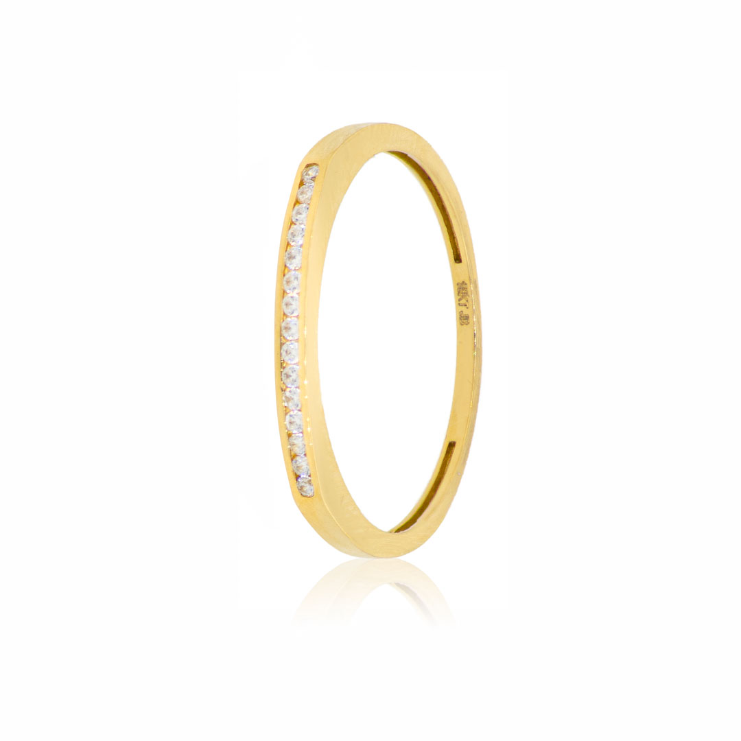 Ripley - ANILLO COMPROMISO DE ORO 18KT RIEL CIRCONITA SIMPLE