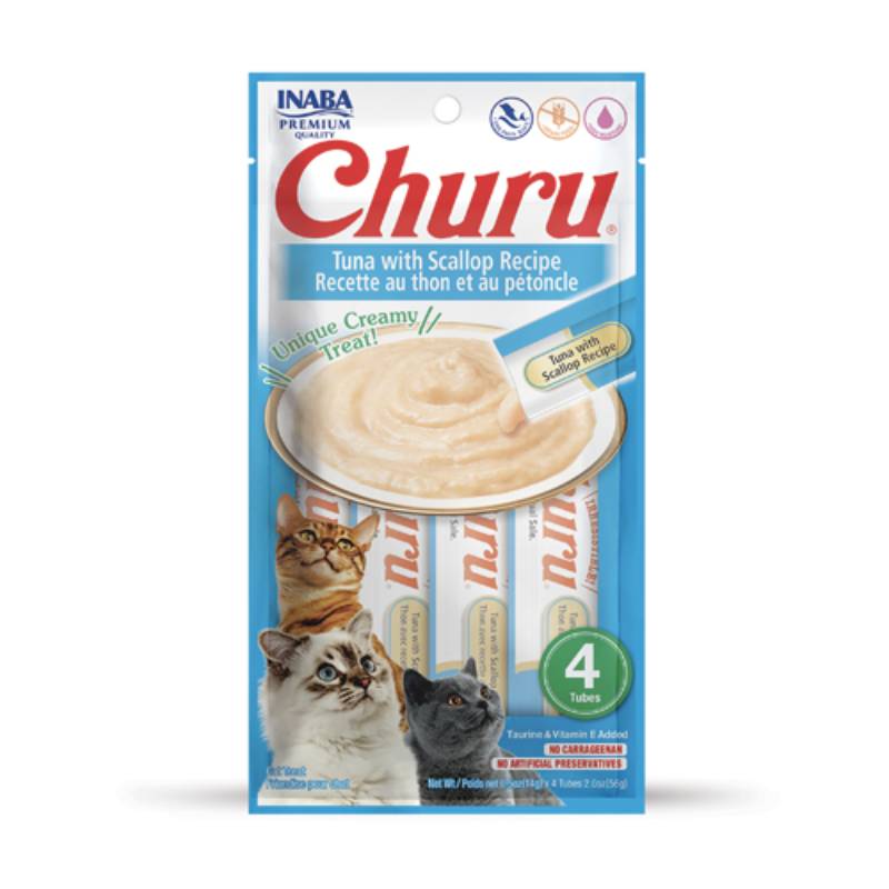 CHURU PARA GATOS - ATÚN CON OSTION (4UN.)