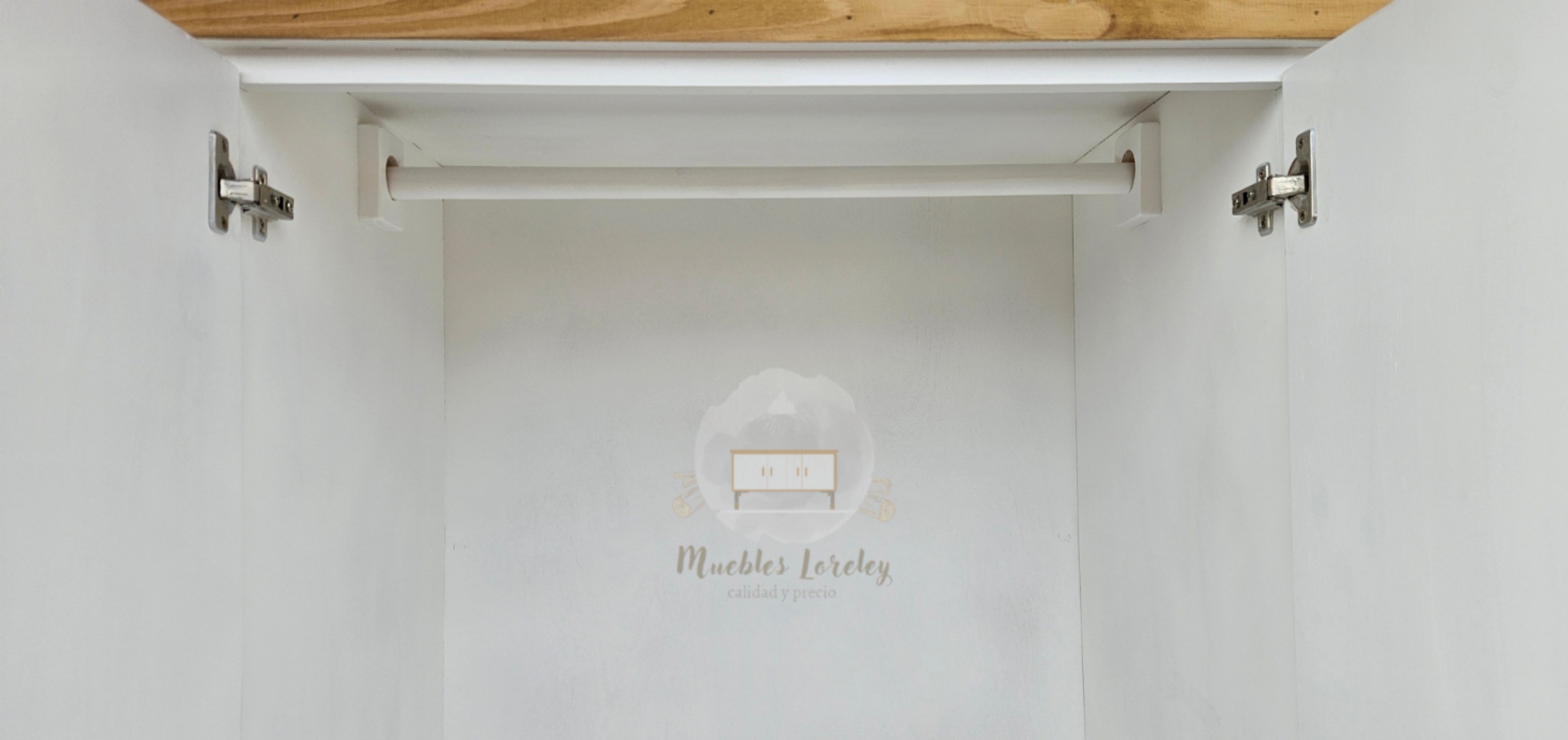 GRAN CLÓSET MUEBLES LORELEY MADERA BLANCO 4 CUERPOS