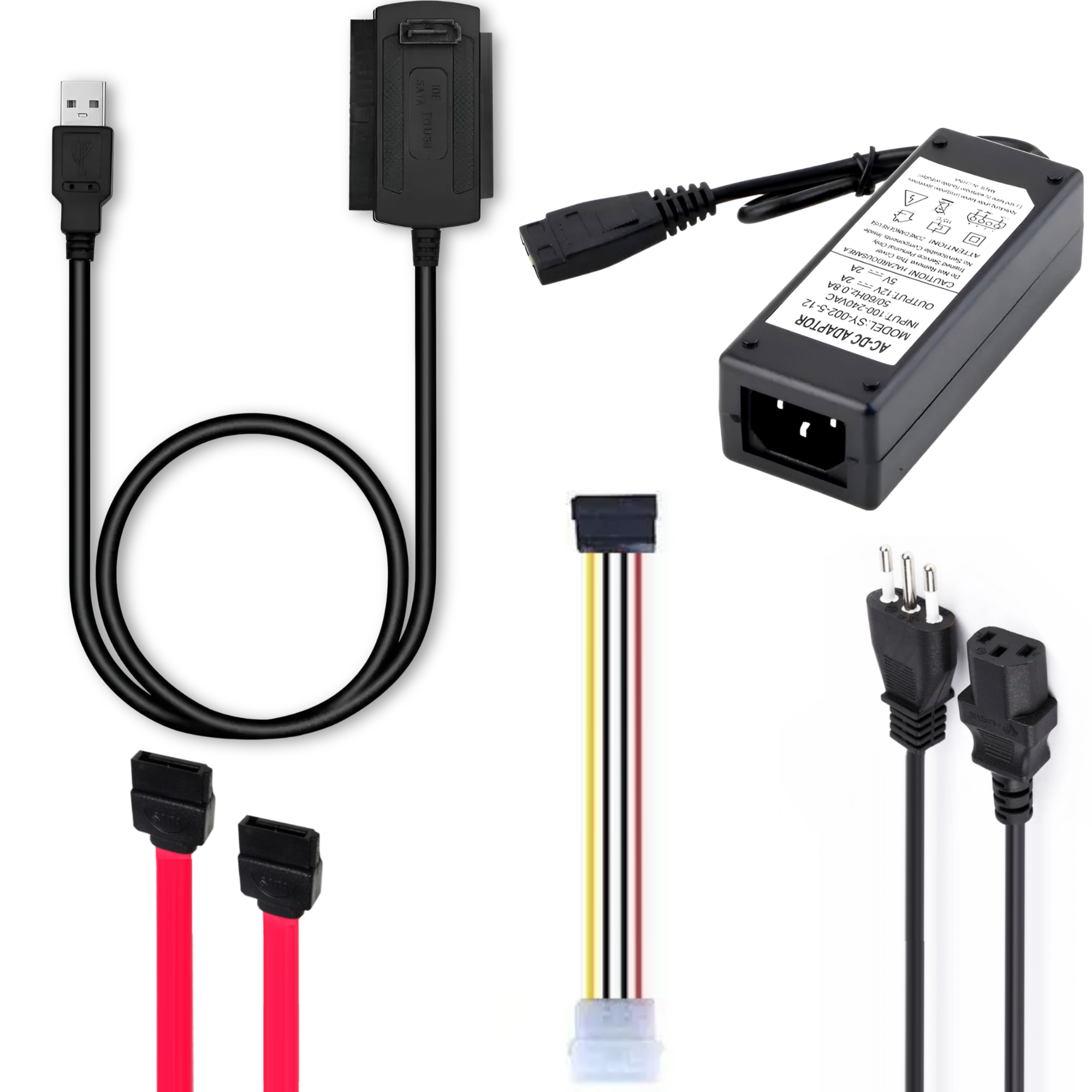 Ripley - ADAPTADOR USB 2.0 PARA DISCOS IDE / SATA CON FUENTE DE PODER