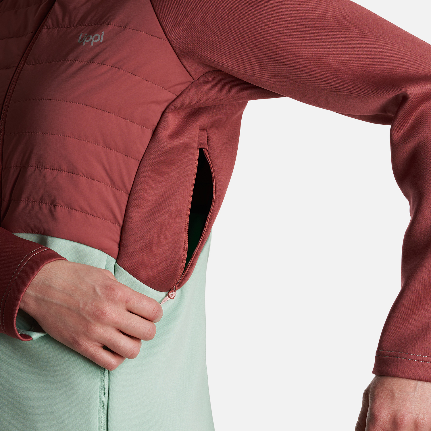 CHAQUETA MUJER COLDMOVE WINDBREAKER STEAMPRO HOODY JACKET ROSA OSCURO LIPPI