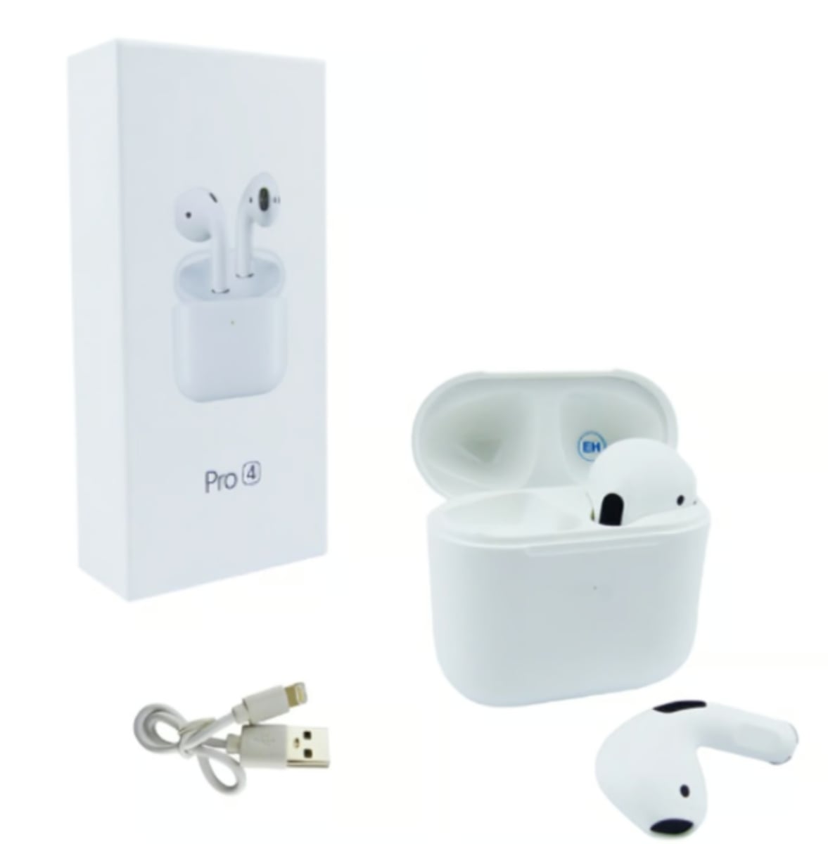 AUDIFONO TRUE WIRELESS BLUETOOTH MOD PRO 4 CABLE IPHONE