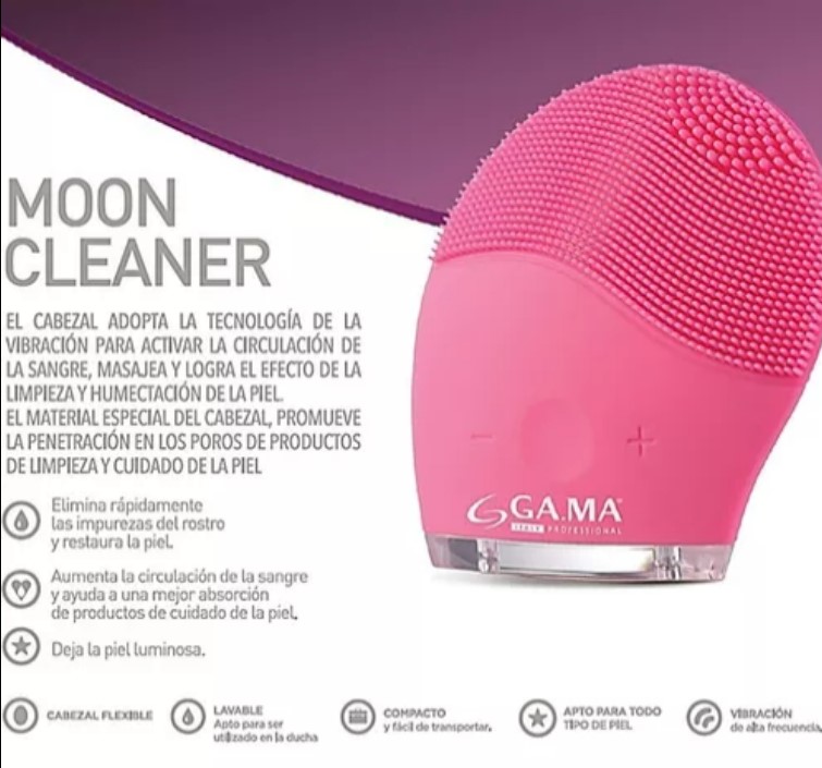 Ripley - MASAJEADOR LIMPIEZA FACE CLEANING MOON ROSADO