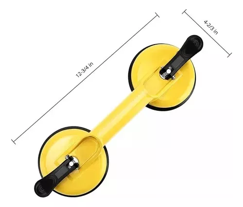 SET HERRAMIENTAS VENTOSAS 2 PIEZAS DOBLE VIDRIO 70 KG PROFESIONAL