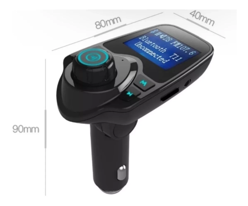 ADAPTADOR BLUETOOTH PARA AUTO DUAL USB MP3 CARGADOR AUTO