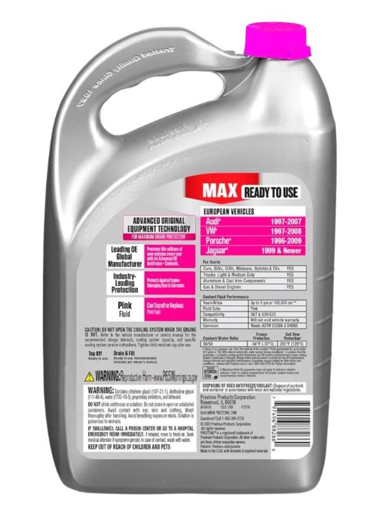 Ripley - ANTICONGELANTE COOLANT ROSADO PORSCHE VW AUDI JAGUAR NORMA G30 G12