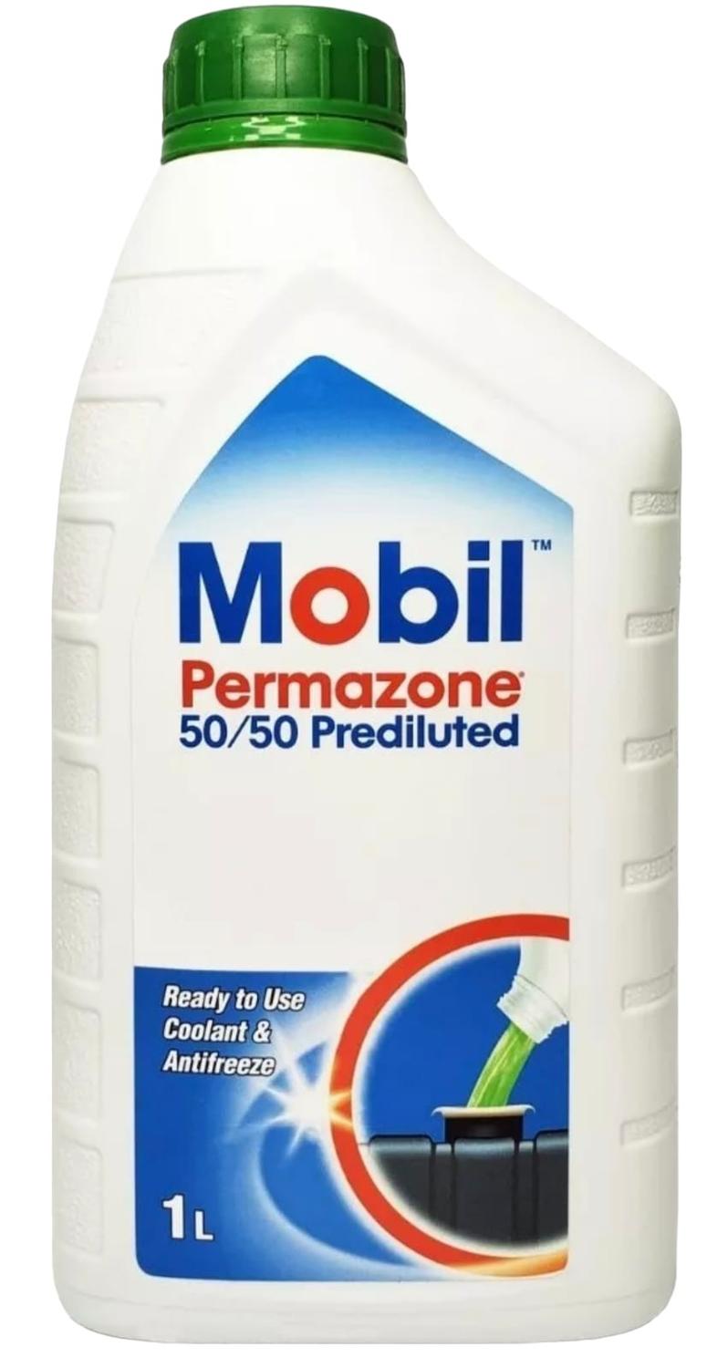 ANTICONGELANTE MOBIL COOLANT PERMAZONE 50/50 1LT COLOR VERDE