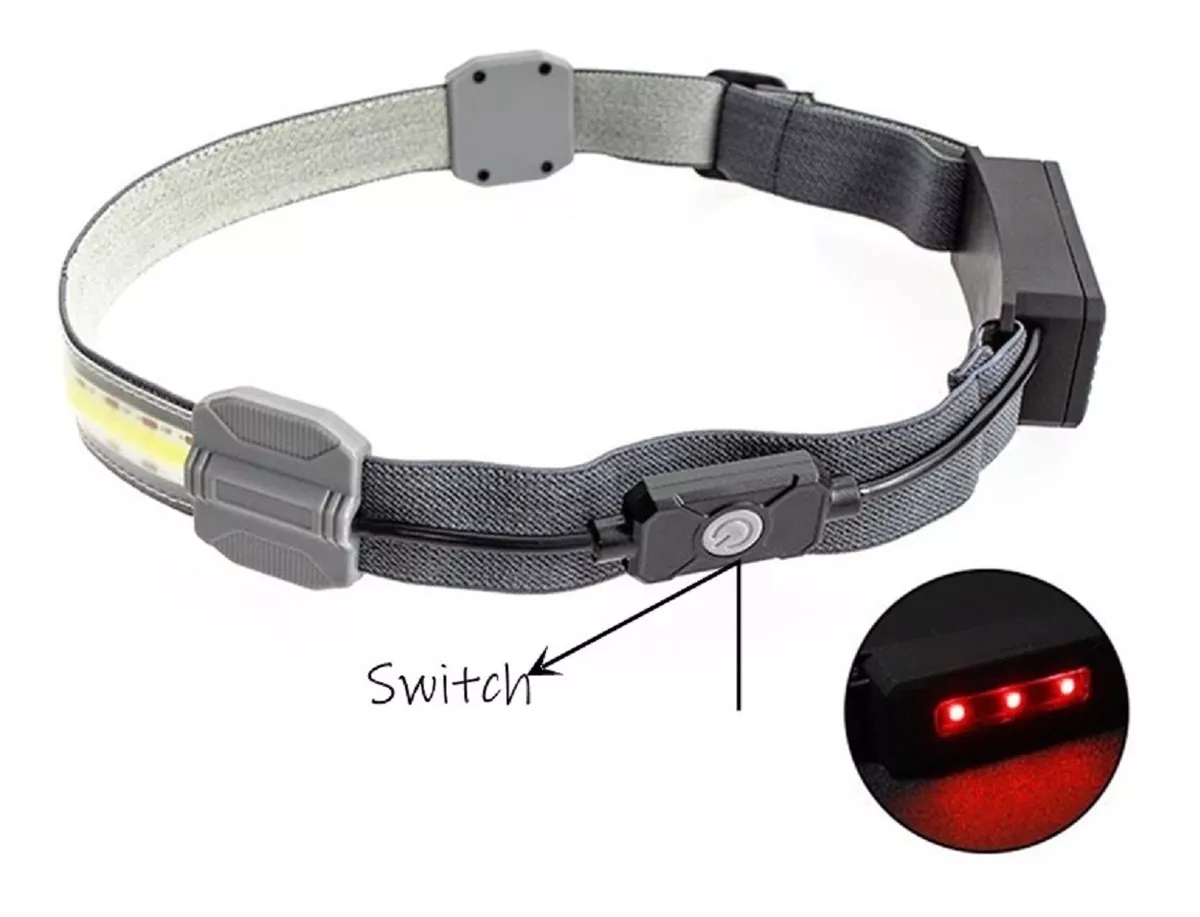 LINTERNA DE CABEZA RECARGABLE HEAD LAMP LED LINTERNA MINERO