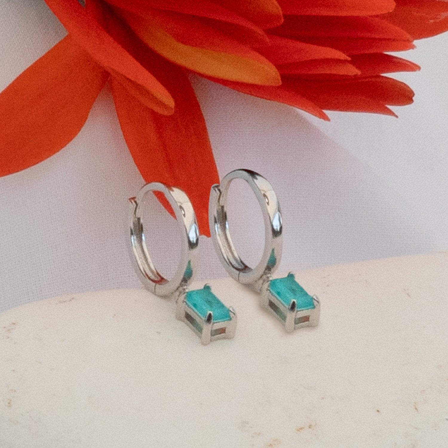 AROS AZUL ZAFIRA ARGOLLAS CIRCÓN CELESTE PLATA