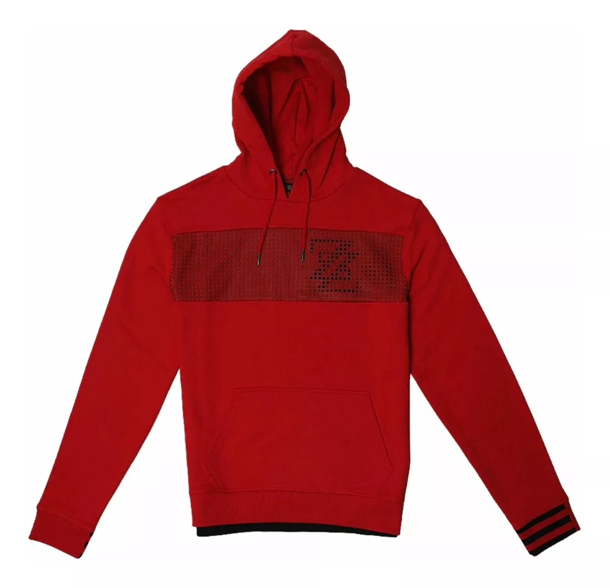 POLERON HOMBRE SHABAZZ DENIM ROJO AMERICANO URBANO USA