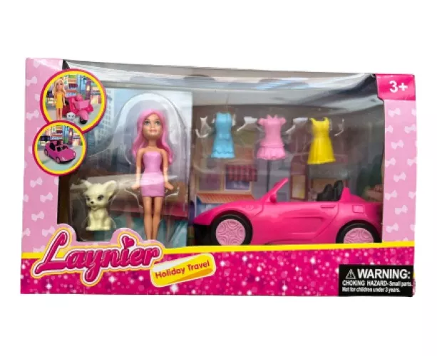 Ripley - JUEGO MINI MUÑECA CON 4 VESTIDO AUTO