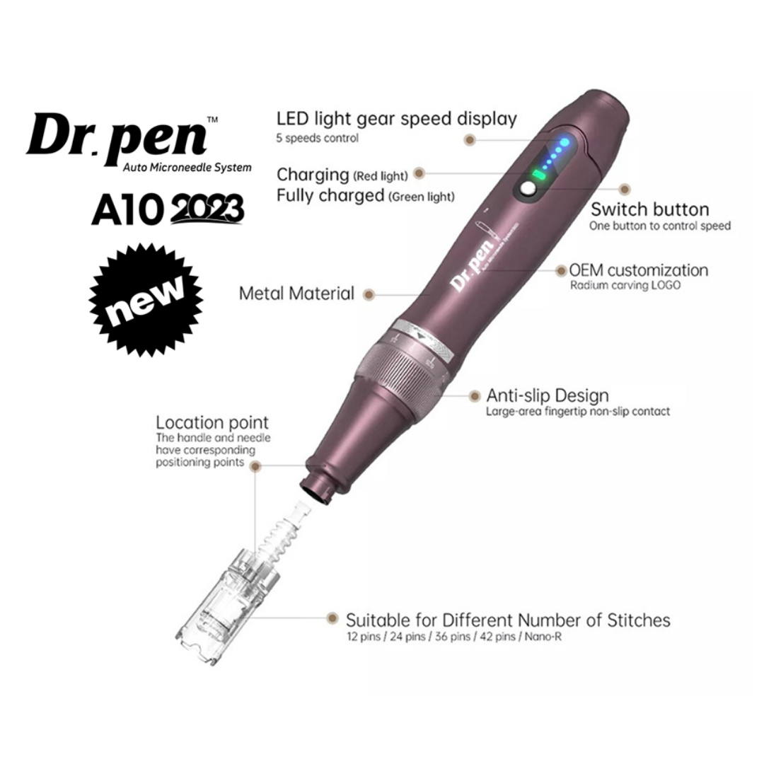 DERMAPEN DR PEN ORIGINAL A10 PANTALLA LED CARGADOR TIPO C