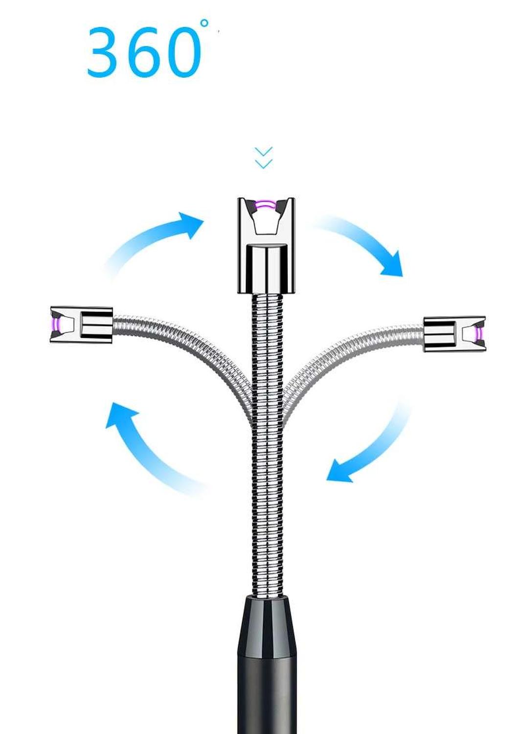 CHISPERO ENCENDEDOR COCINA RECARGABLE USB MECHERO ELECTRICO FLEXIBLE ...