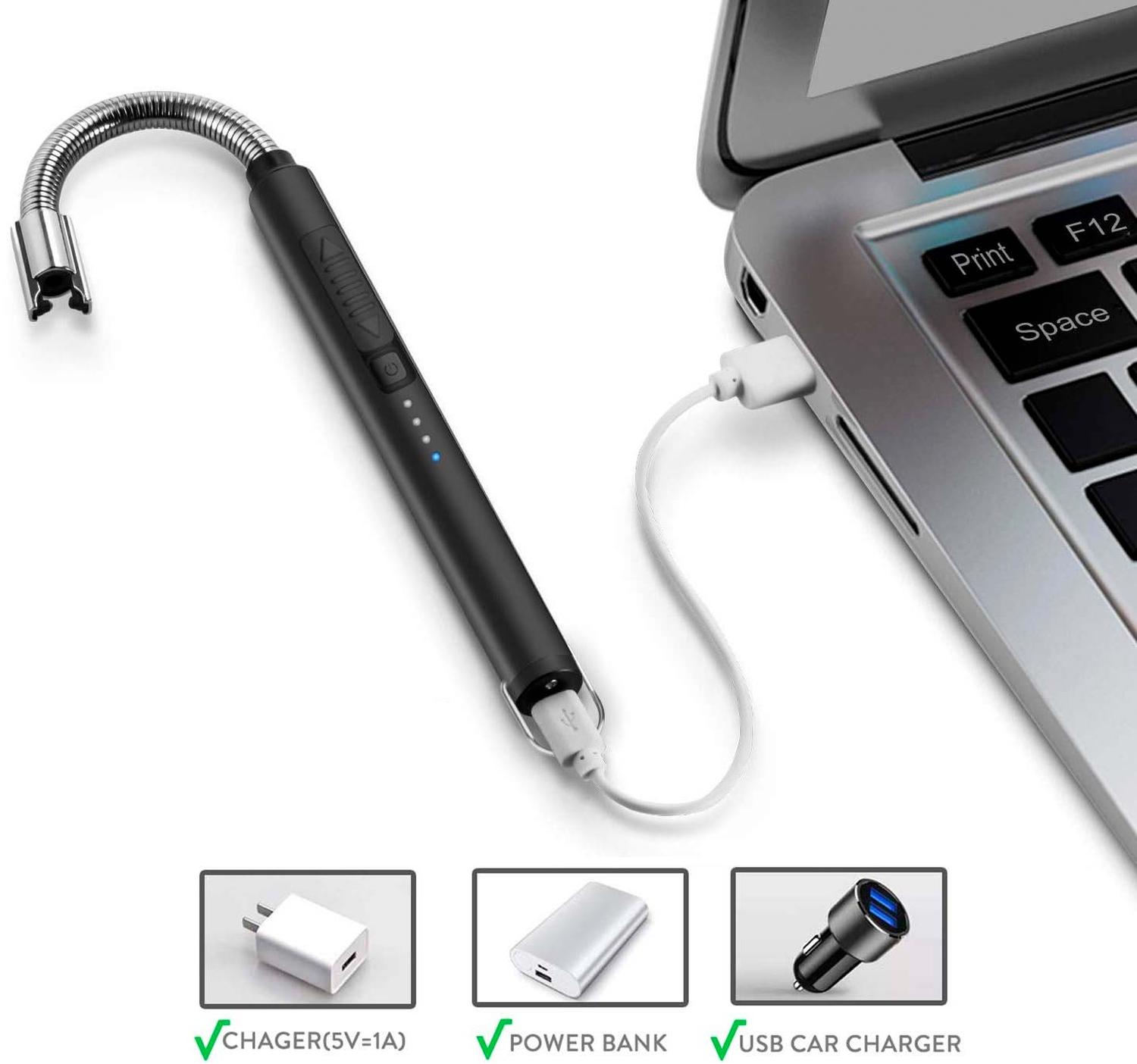 CHISPERO ENCENDEDOR COCINA RECARGABLE USB MECHERO ELECTRICO FLEXIBLE ...
