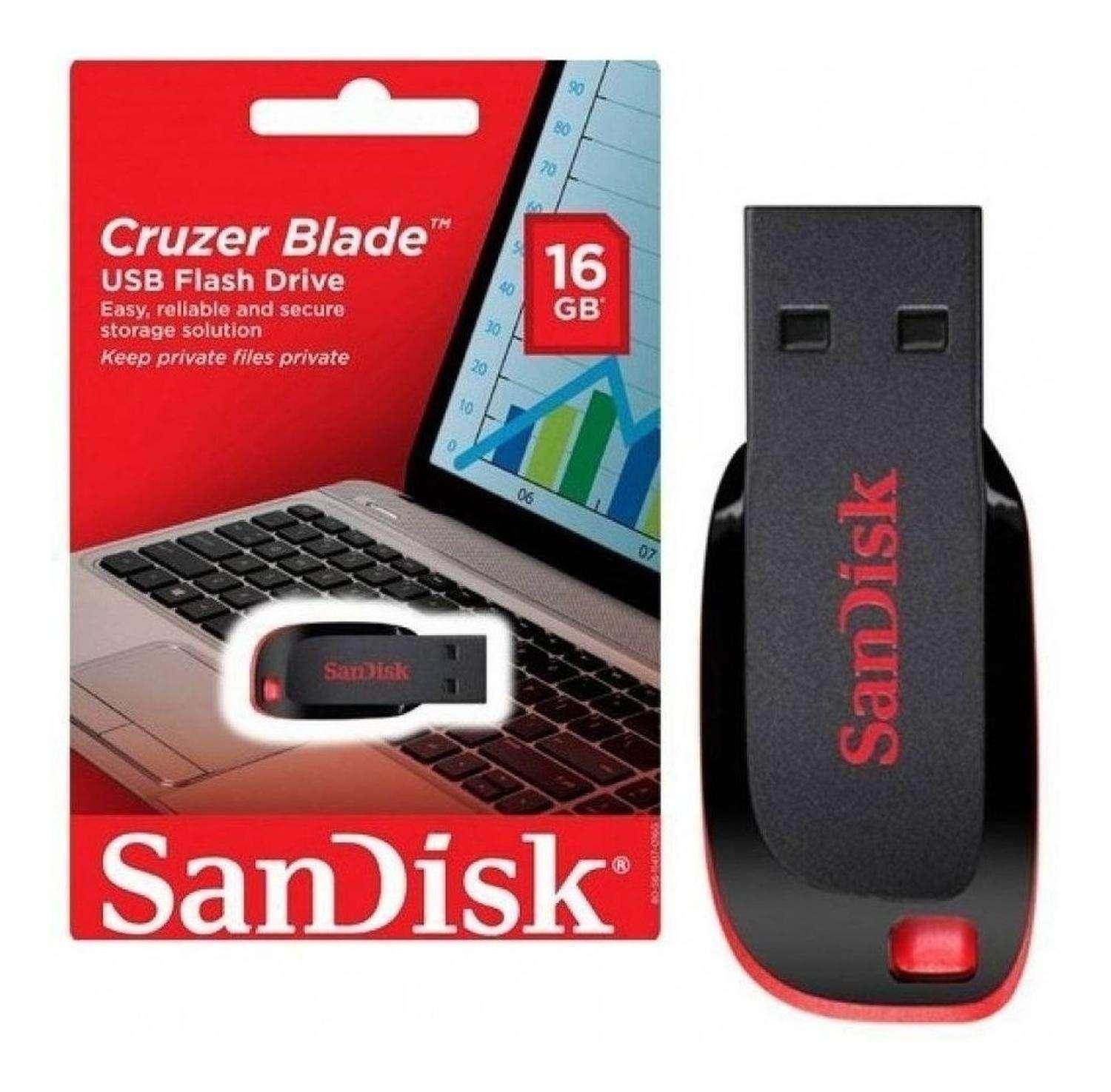 PENDRIVE 16GB SANDISK ORIGINAL DATOS FOTOS VIDEOS MUSICA 16GB SANDISK ...