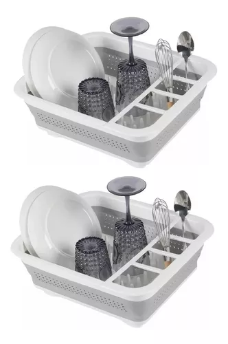 Ripley - X2 ESCURRIDOR DE LOZA SECAPLATO ESCURRIDOR PEGABLE SECA LOZA