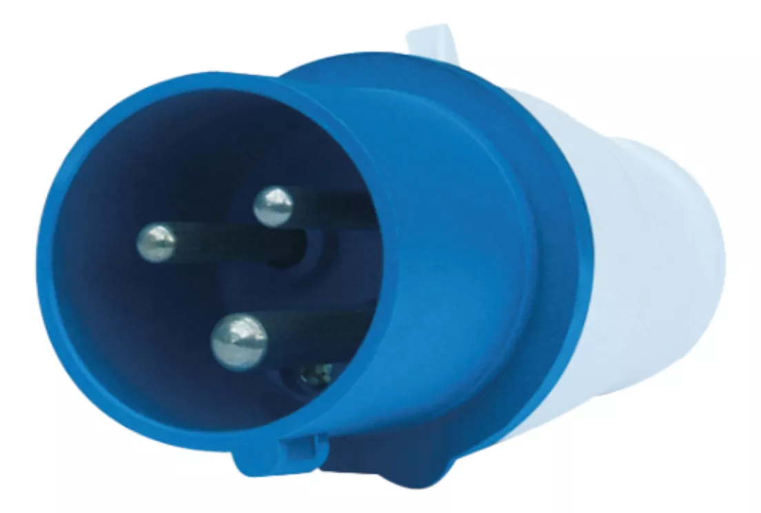 ENCHUFE MACHO VOLANTE 16A 2P+T 220V IP44 MARCA LEXO