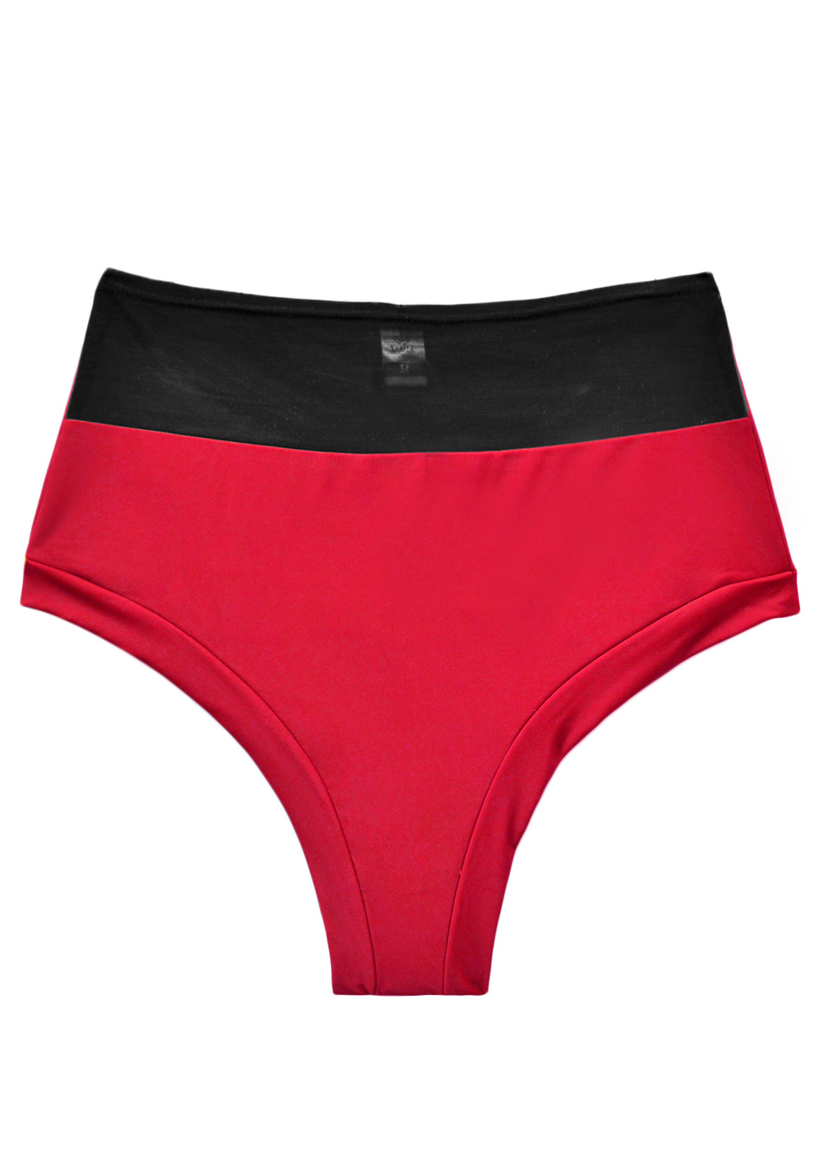 BIKINI MUJER SAMIA 3613 CALZÓN PIN UP CON TRANSPARENCIA COLOR ROJO