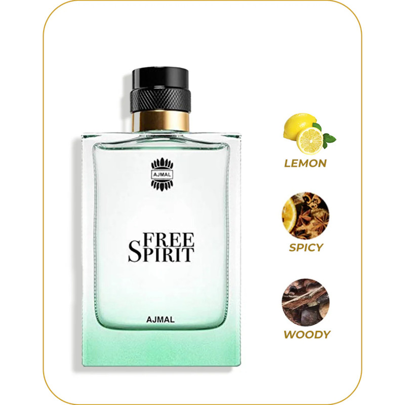 Ripley - PERFUME AJMAL FREE SPIRIT MAN EDP 100ML PARA HOMBRE LIBERTAD