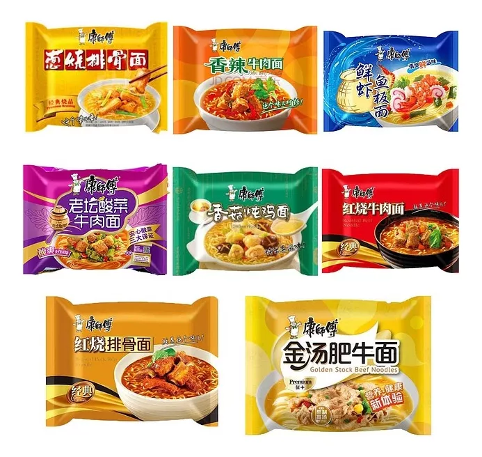 PACK X8 RAMEN INSTANTÁNEO TALLARIN FIDEO KANG SHI FU HONG