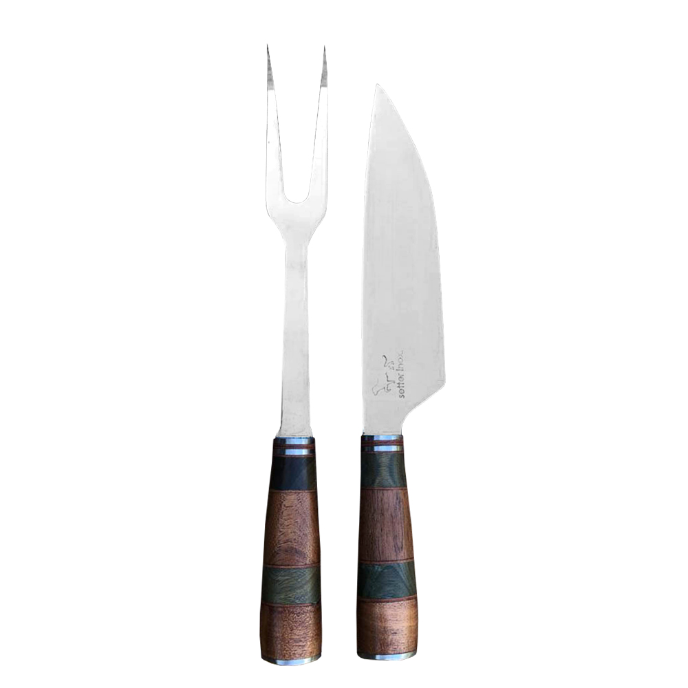 TRINCHE Y CUCHILLO TROZADOR SETTER MADERA - FIRE CHILE