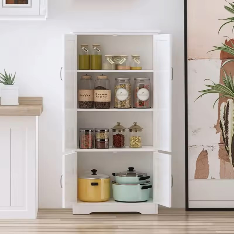 Ripley - MUEBLE ALACENA BLANCA DOBLE CON ESTANTES Y PUERTAS